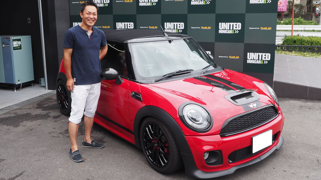 【R57 JCWコンバーチブル】JCWのミニコンバーチブル。MT車にこだわって探し出した1台 【CLUB CARS】